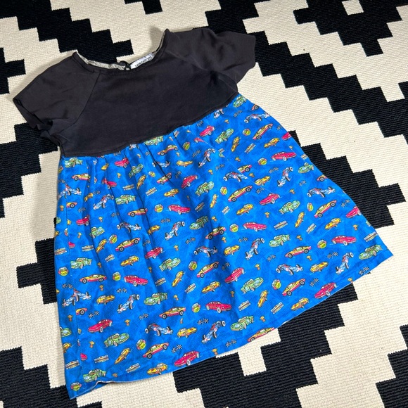 handmade with love | Dresses | Cutest Upcycled Race Car Dress | Poshmark